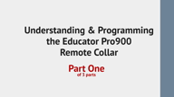 Pro Educator 900 Advanced Training System